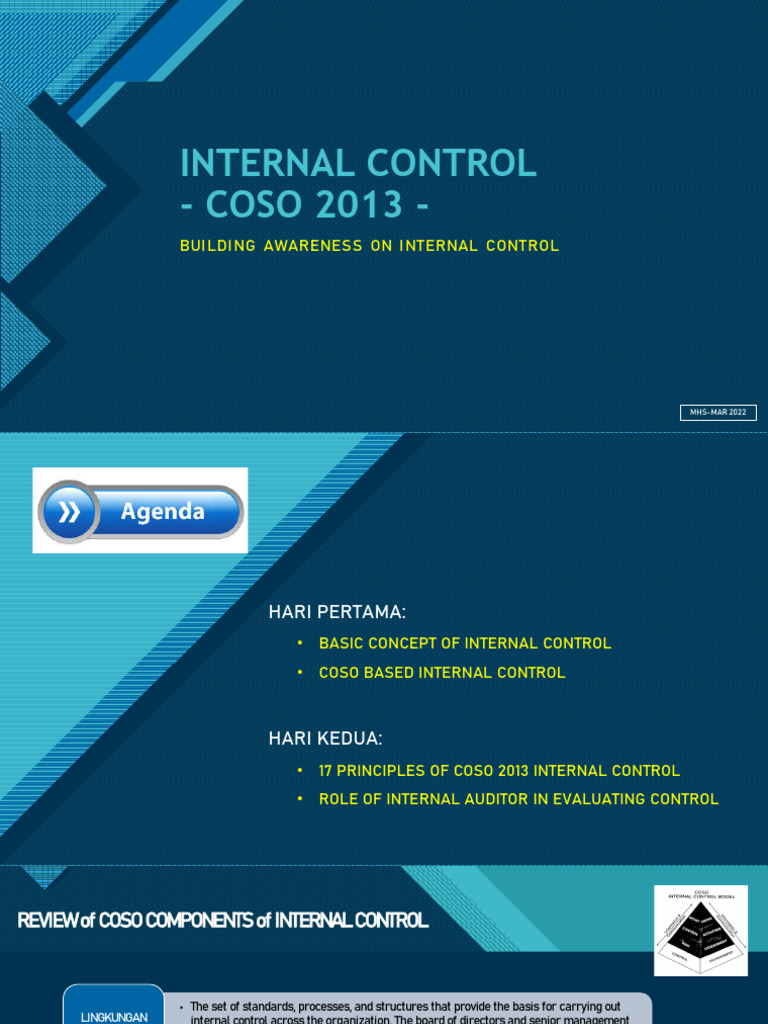 COSO 2013 Internal Control Overview | PDF | Internal Control | Internal Audit