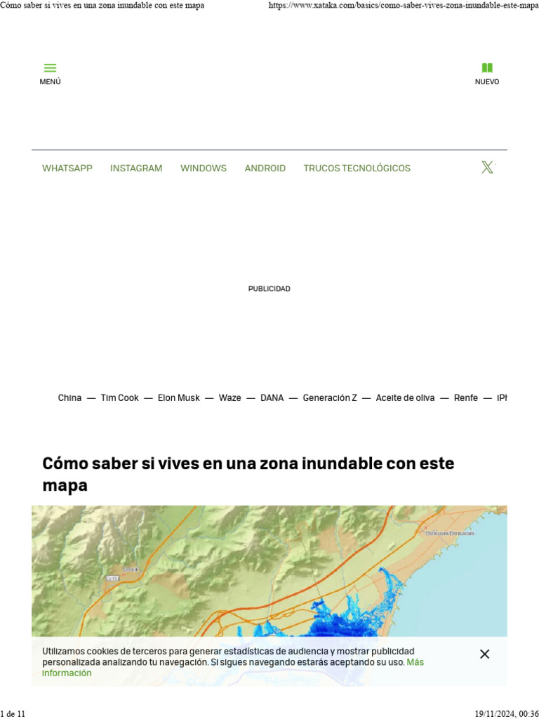Cómo Saber Si Vives en Una Zona Inundable Con Este Mapa | PDF | Cookie ...
