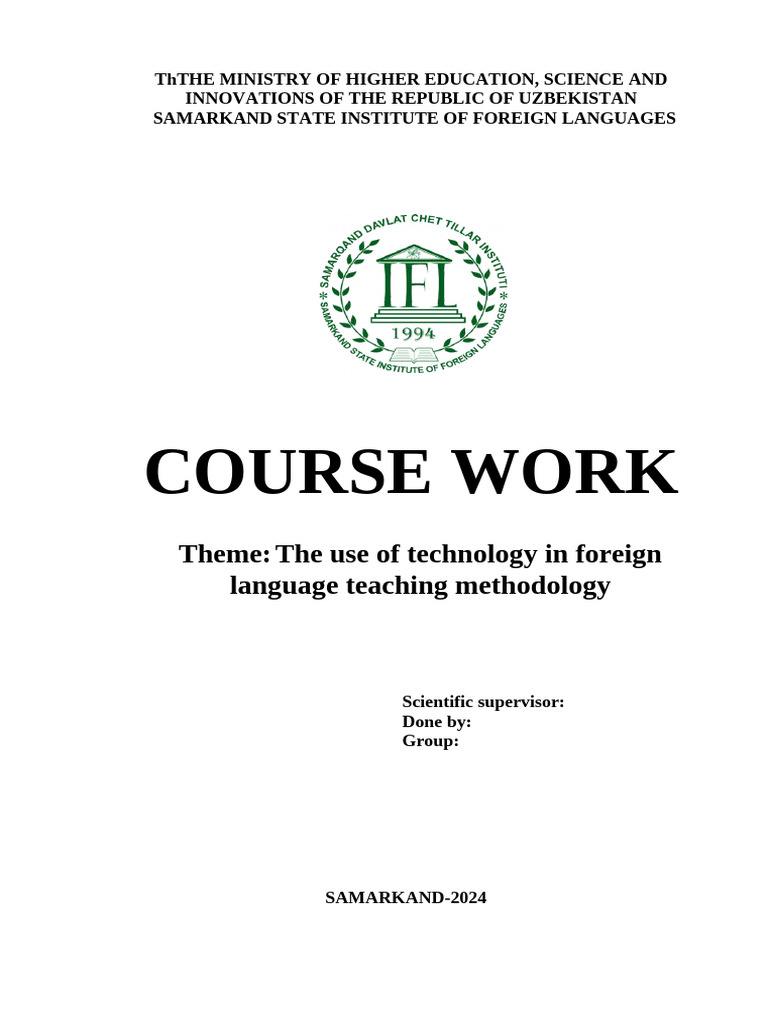The Use of Technology in Foreign Language Teaching Methodology | PDF ...