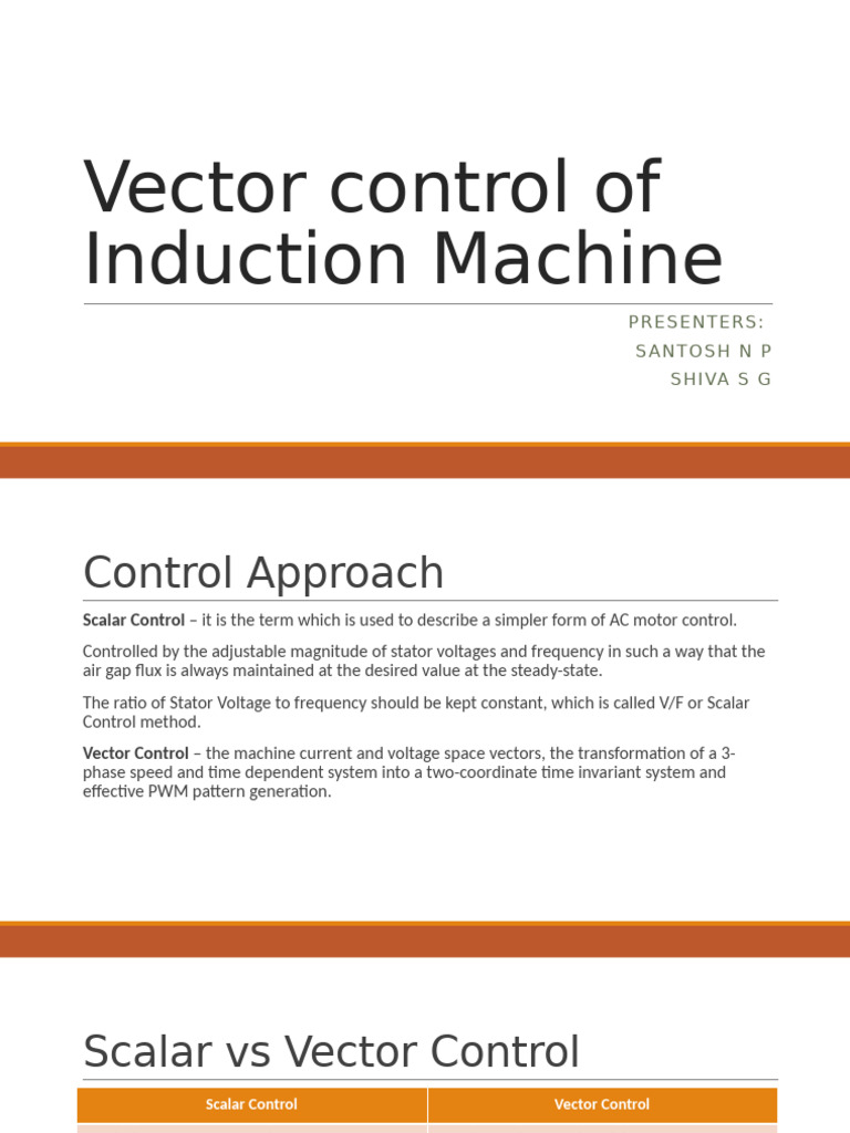 Vector Control of Induction Machine | PDF | Electric Motor ...