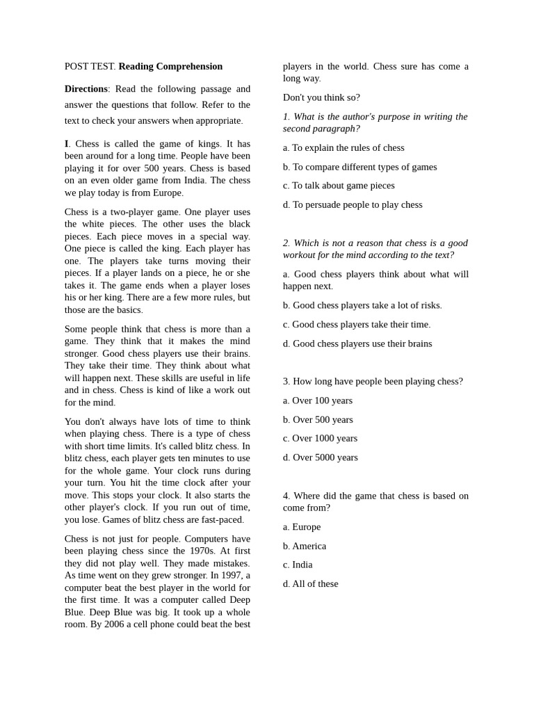 AR FINAL POST TEST | PDF | Chess | Francis Drake