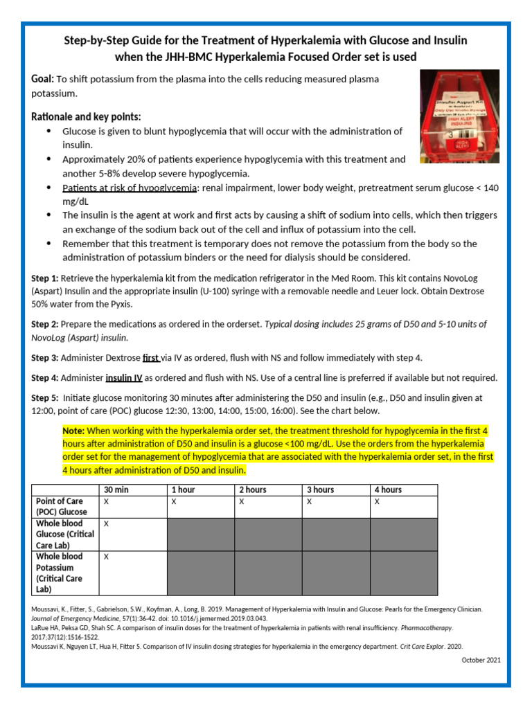 Hyperkalemia Step by Step 2021 | PDF | Hypoglycemia | Diabetes