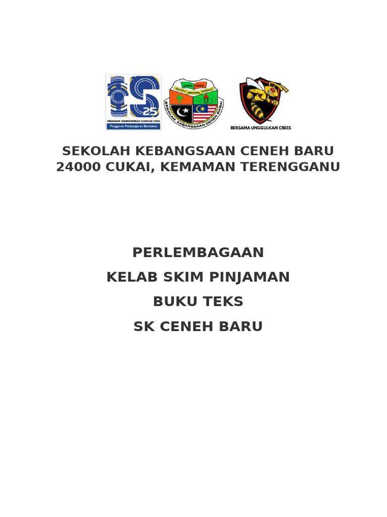 Perlembagaan Kelab Skim Pinjaman Buku Teks SK Cene | PDF