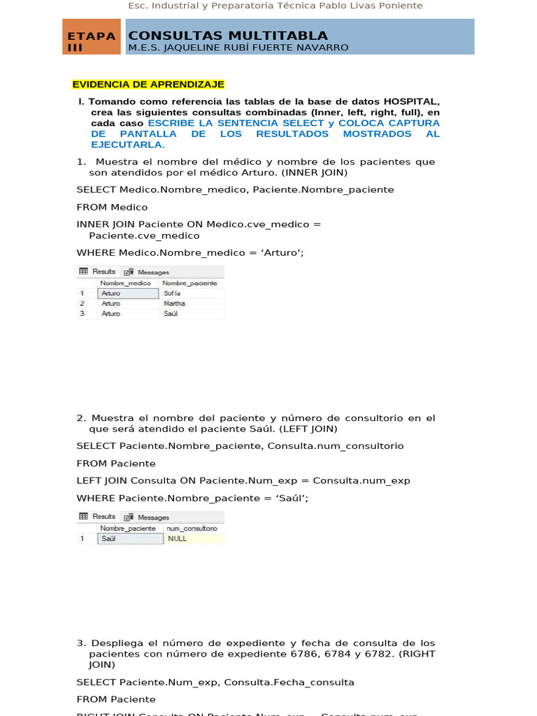 E4 Act. 2 - BD I Consultas Combinadas | PDF