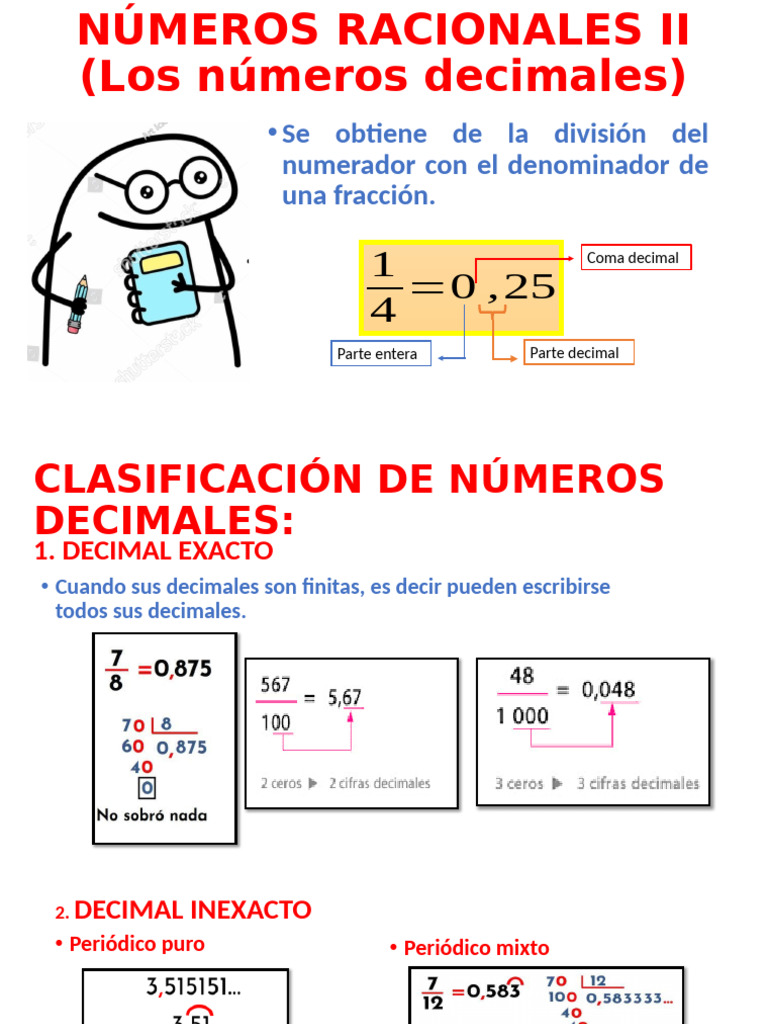 1° Sec Números Racionales Ii | PDF