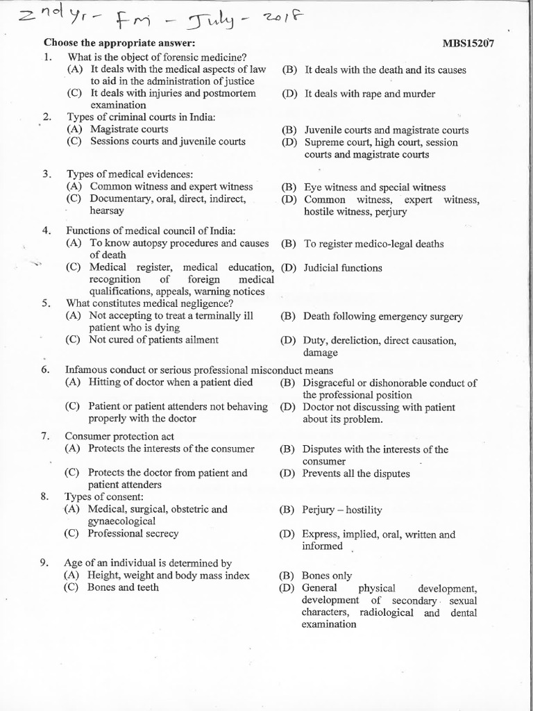 FM MCQ Jul 2018 | PDF