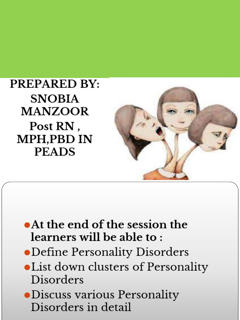 Overview of Personality Disorders | PDF | Personality Disorder ...
