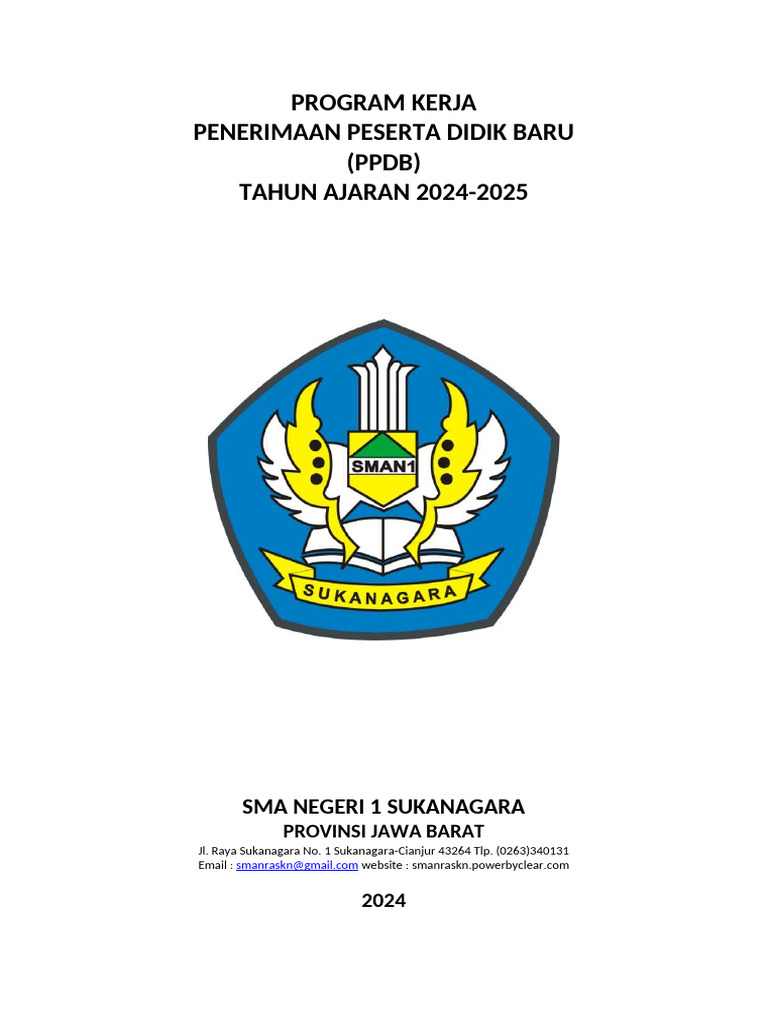 Program Kerja PPDB 2024 | PDF