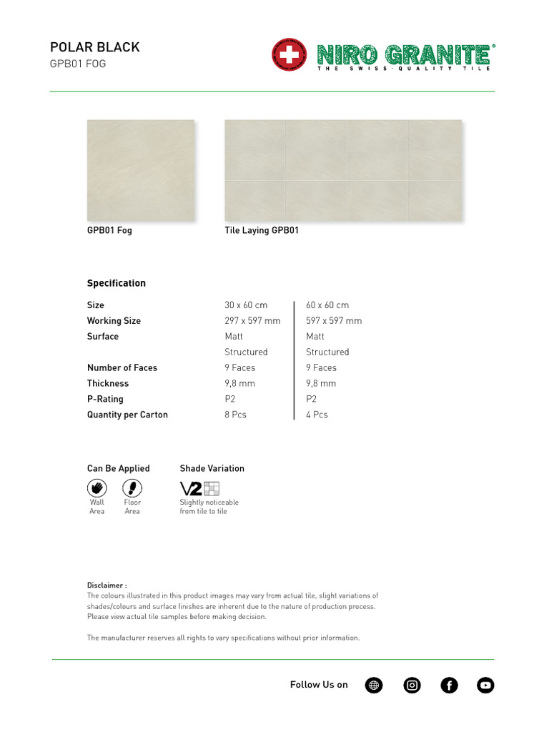 60X60 Niro | PDF | Tile | Building Materials