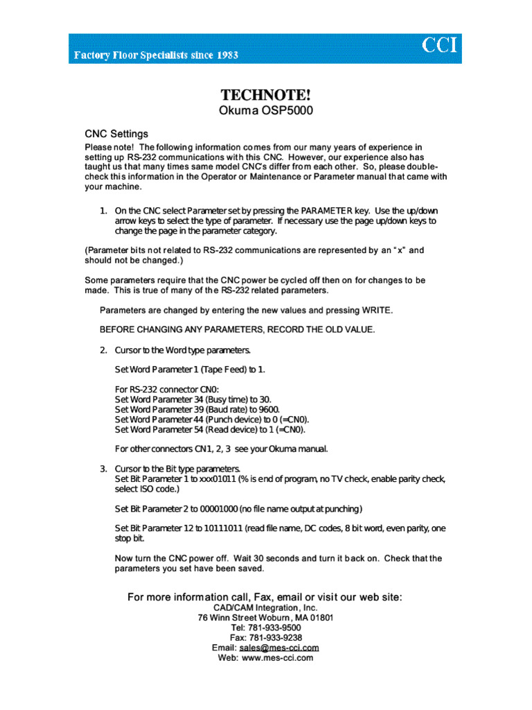 Okuma-Osp 5000 | PDF | Parameter (Computer Programming) | Computing