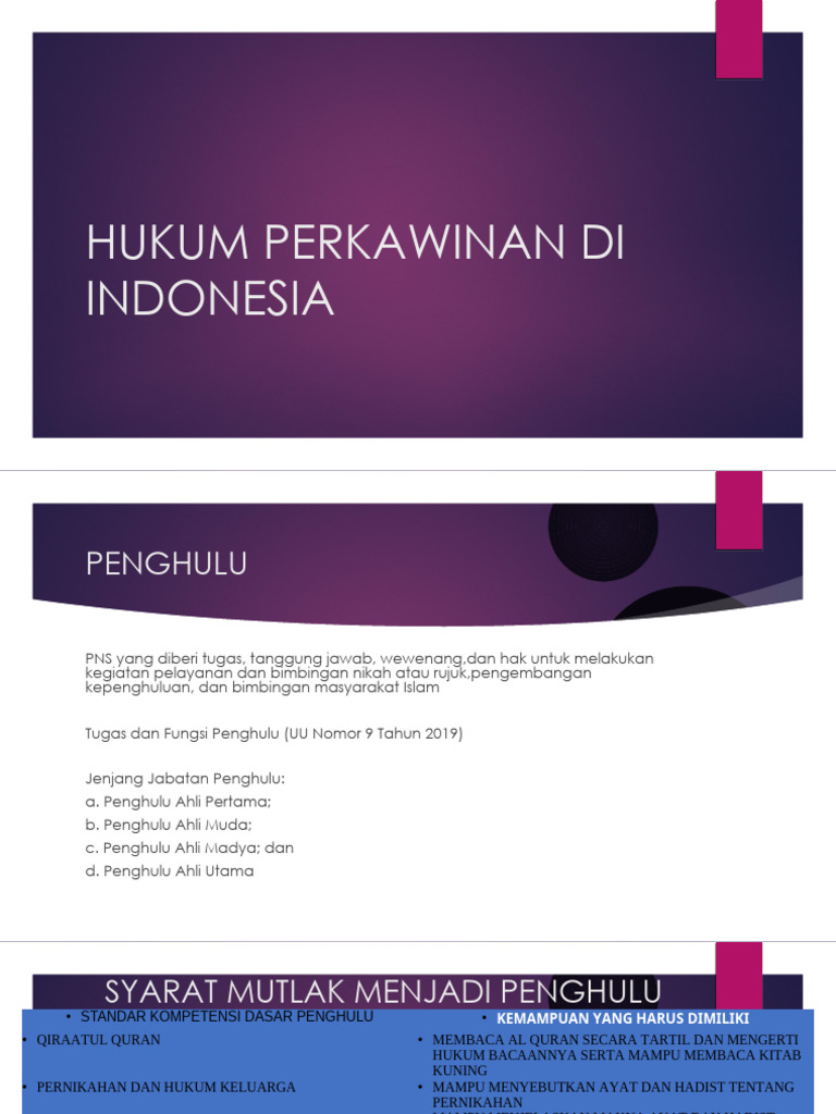 Hukum Perkawinan Di Indonesia | PDF