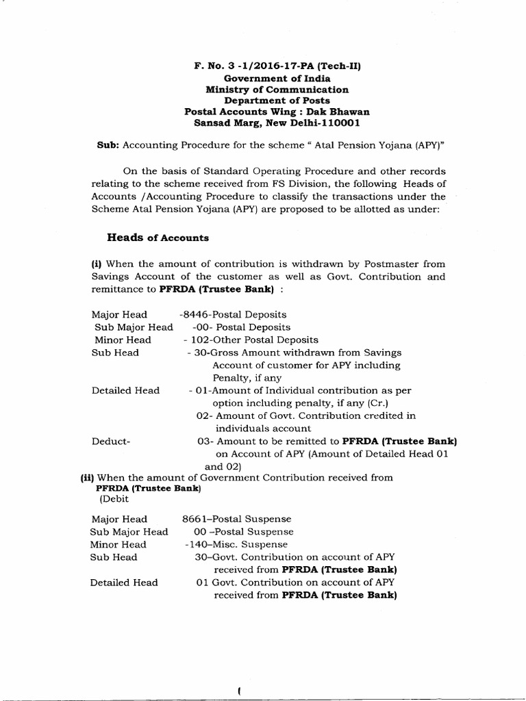 APY Accounting Procedure | PDF | Receipt | Banks