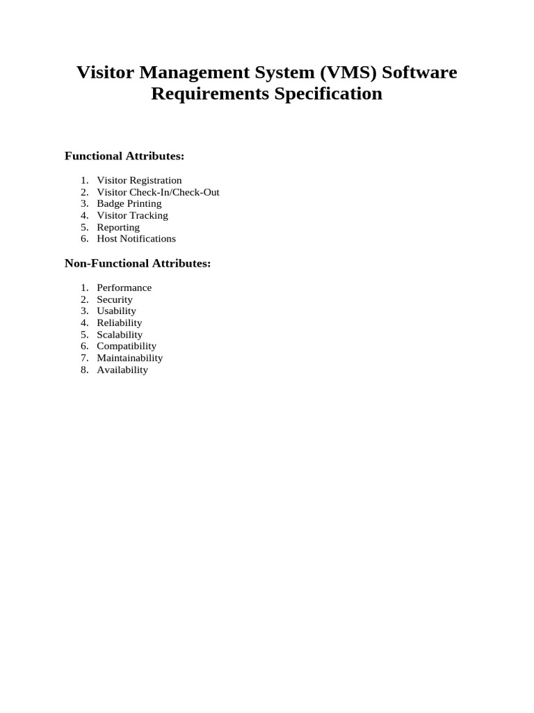 Visitor Management System | PDF | Computers