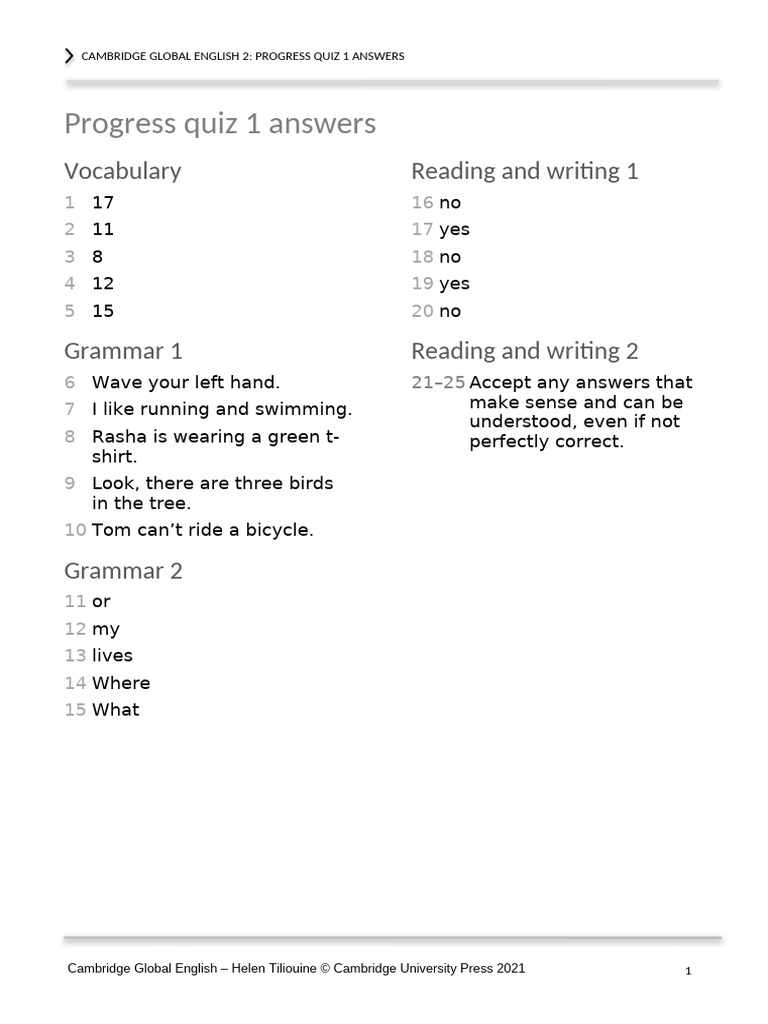 GE 2 Prog Quiz 1 Answers | PDF