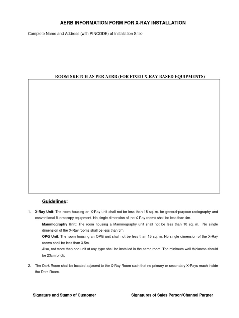 AERB Information Form | PDF