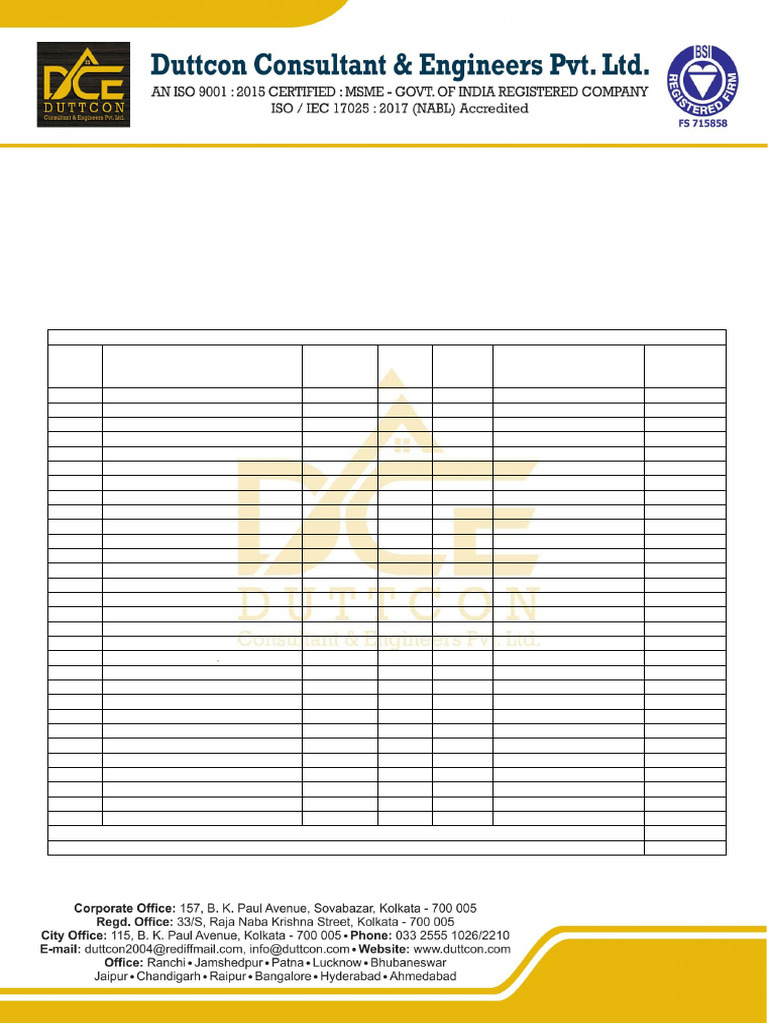 Quotation For Assessment of Healthiness and Integrity For Structural ...