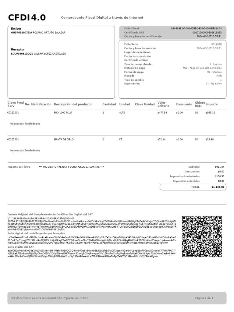 CFDI Detallado: Emisión y Datos Fiscales | PDF | Economias | Pagos