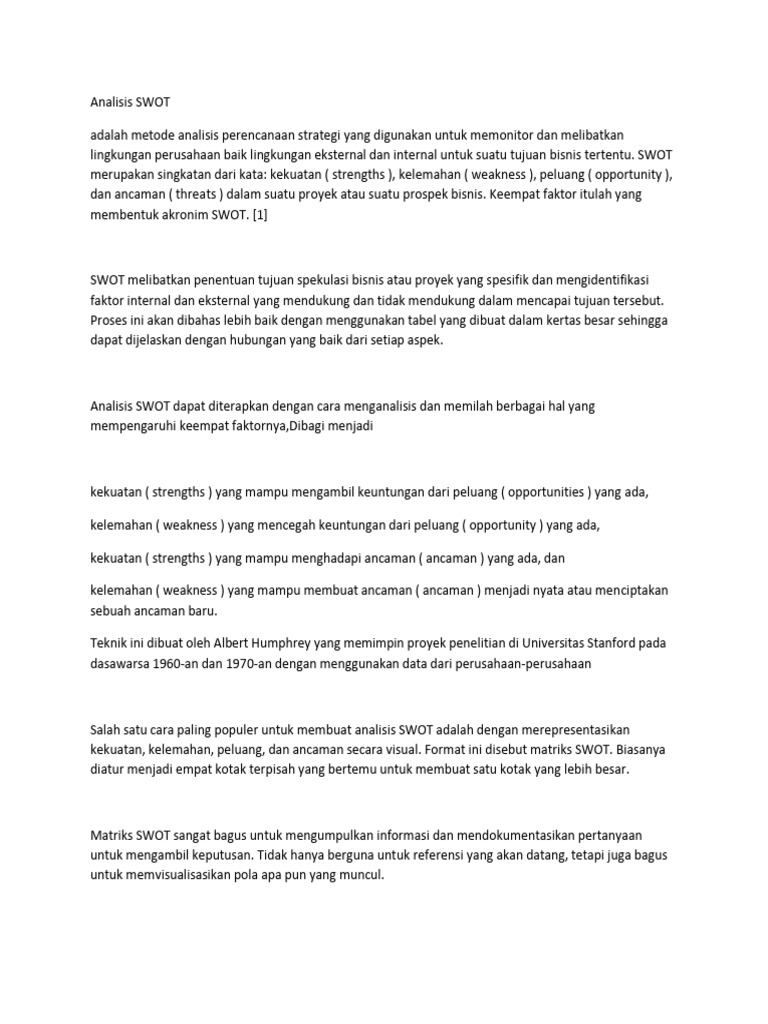 Analisis SWOT-WPS Office | PDF