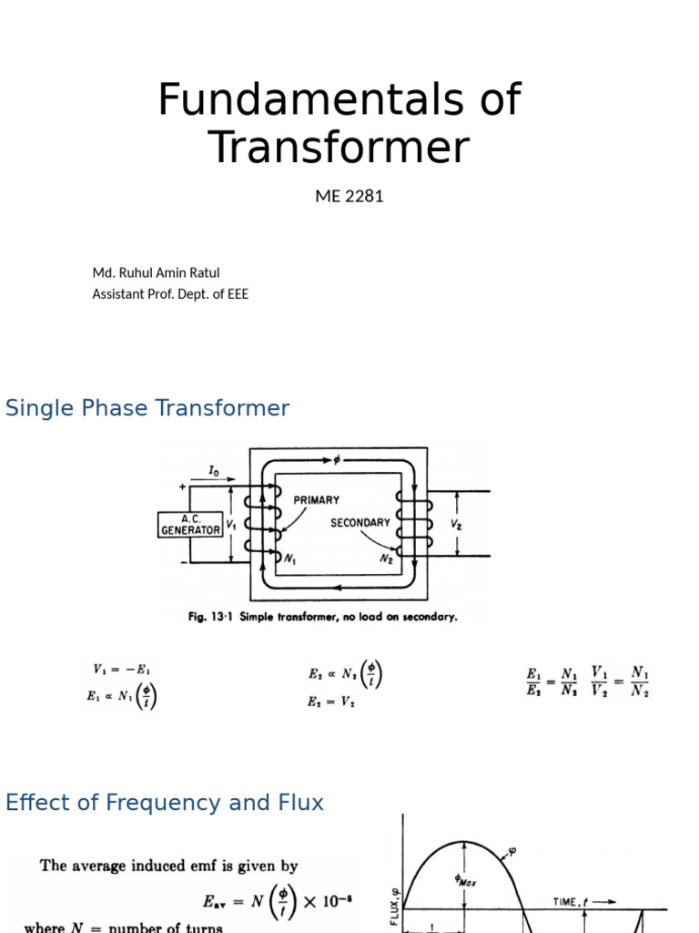 Fundamentals of Transformers 2 | PDF