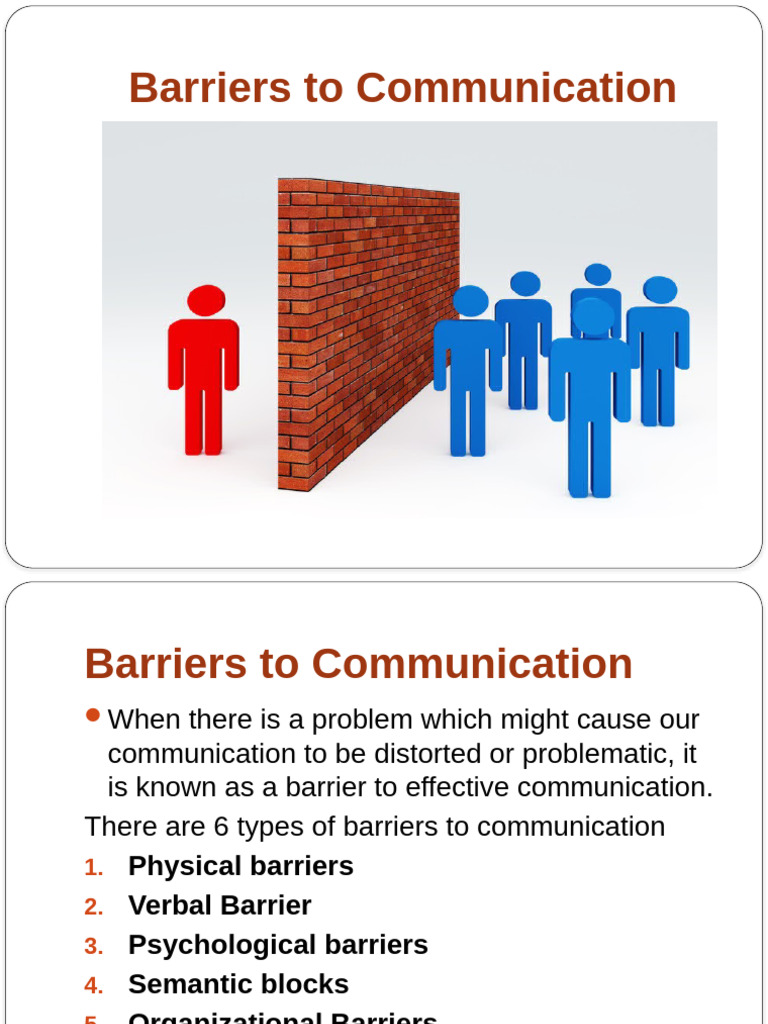 Types of Communication Barriers | PDF | Communication | Information