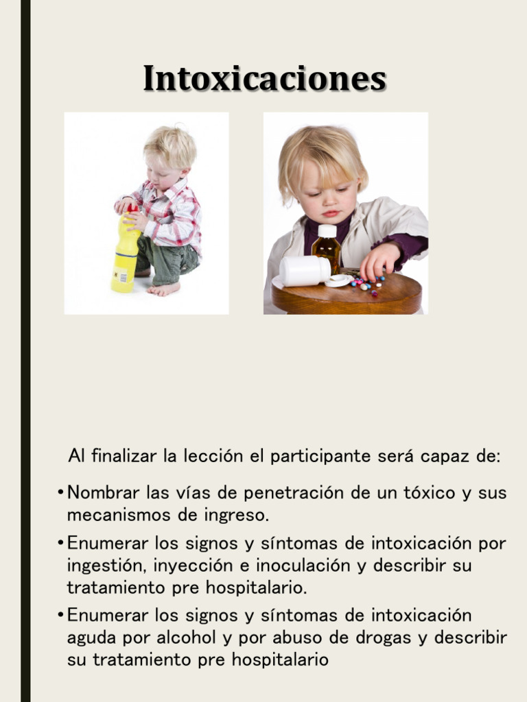 Primeros Auxilios en Intoxicaciones | PDF | Veneno | Toxicidad