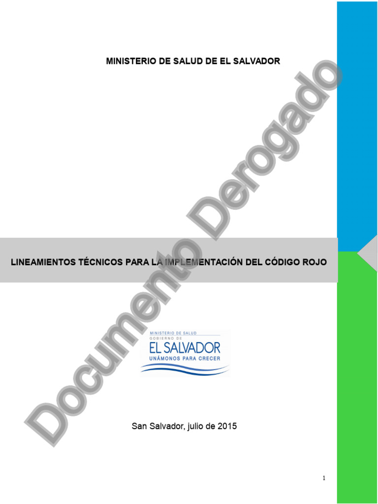 Lineamientos Código Rojo MINSAL 2015 | PDF | Parto | El embarazo