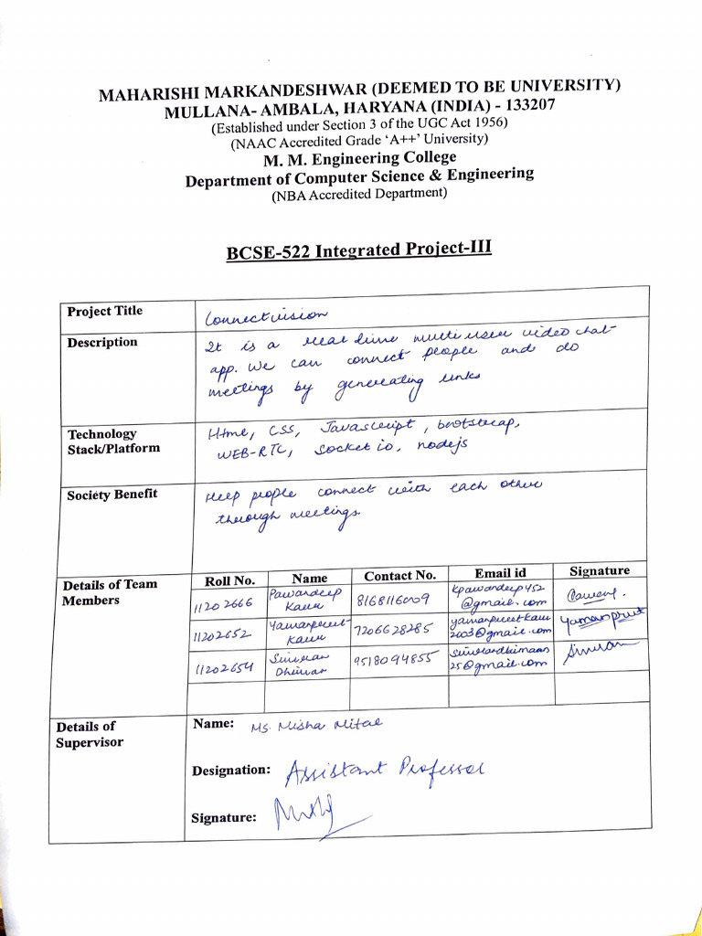 Project Consent | PDF | Higher Education