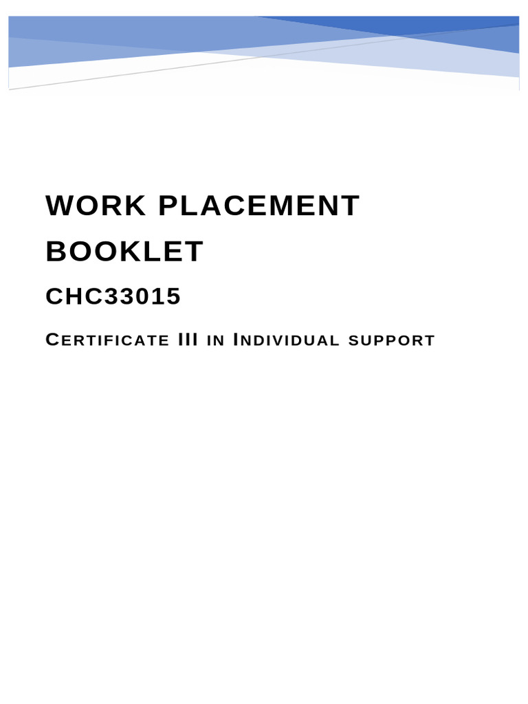 Chc33015 Workplacement Logbook (c3) .v1.5 | PDF | Risk | Privacy