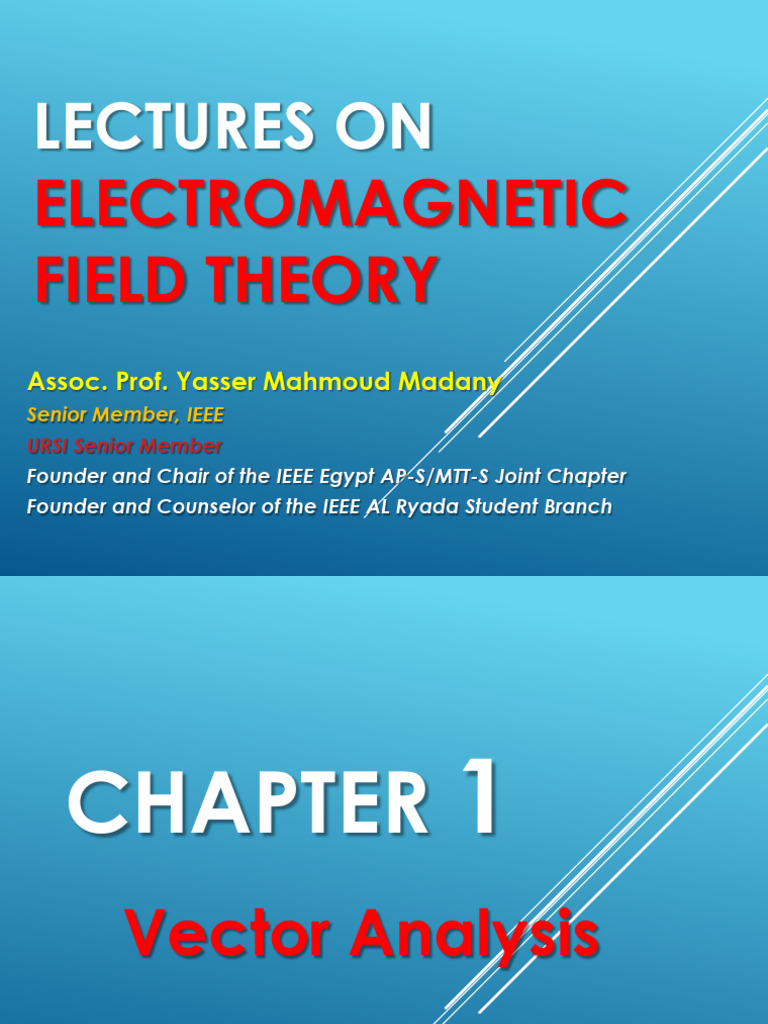 Electromagnetic Field Basics | PDF | Coordinate System | Euclidean Vector