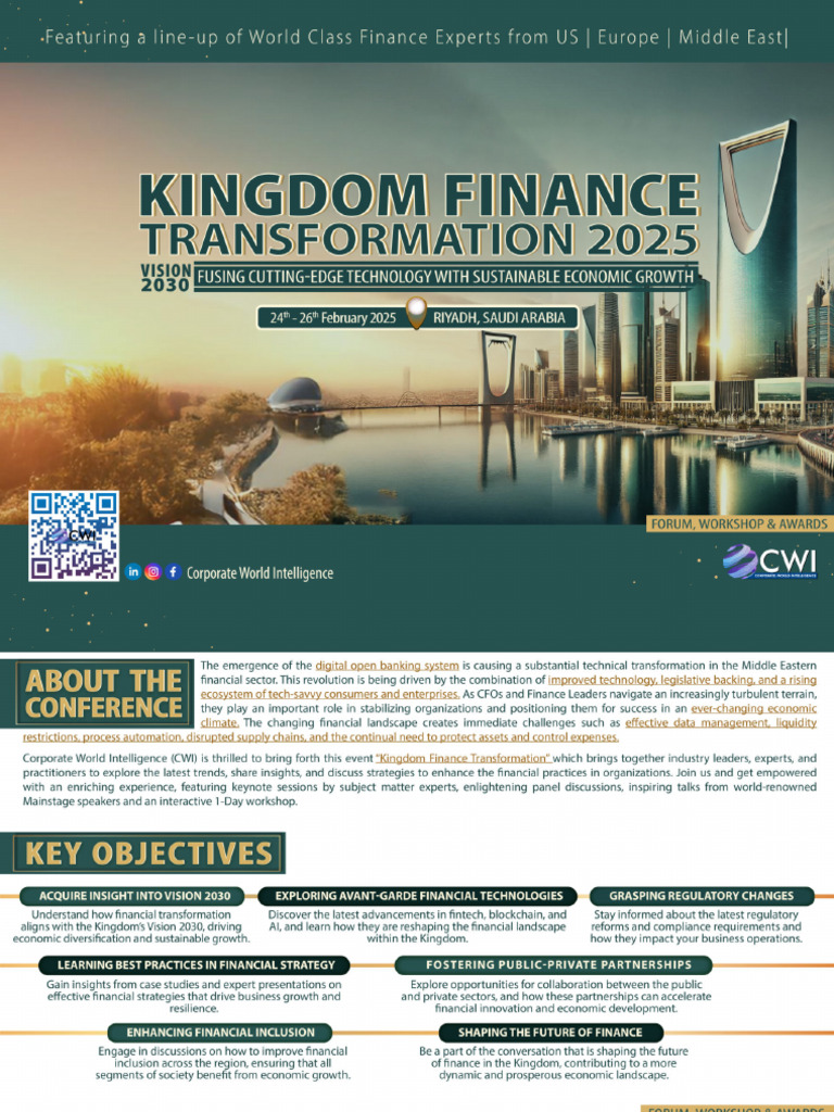 Kingdom Finance Saudi Speakers | PDF