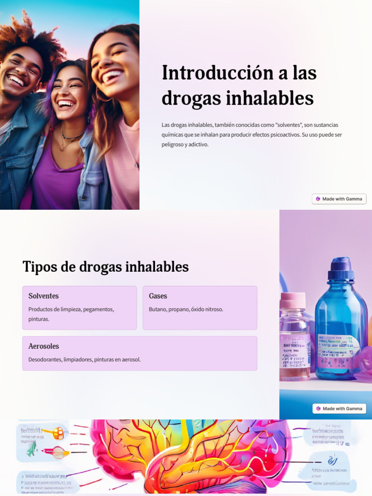 Introduccion A Las Drogas Inhalables | PDF | Drogas | La dependencia de ...