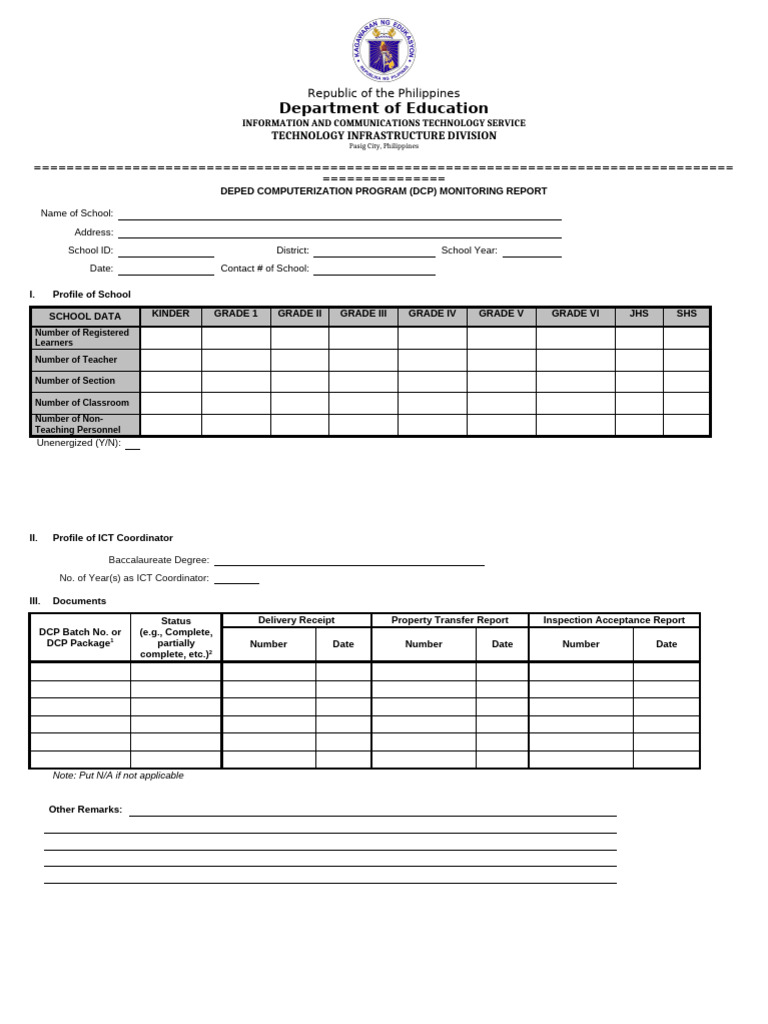 DCP-Monitoring-Report | PDF | Information And Communications Technology | Laptop