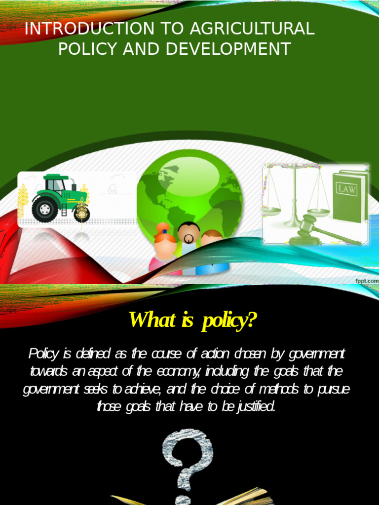 Overview of Agricultural Policy and Development | PDF | Agriculture ...