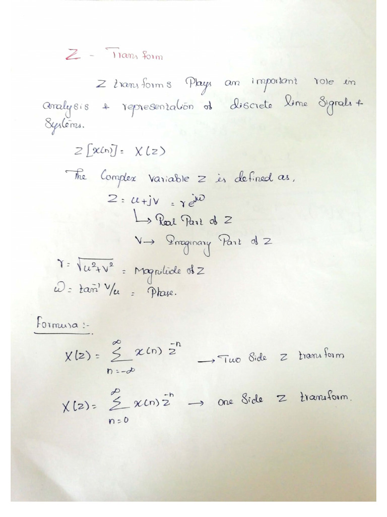 Z Transform | PDF