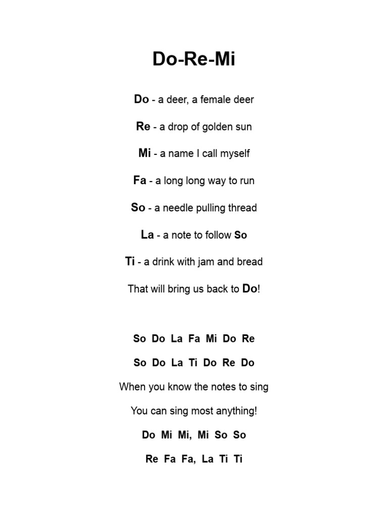 Do Re Mi | PDF
