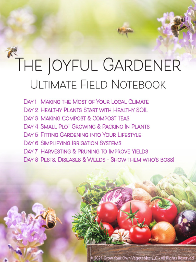 Joyful Gardener Notebook | PDF | Soil | Compost