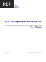Altera DE1 Board User Manual | PDF | Field Programmable Gate Array | Usb