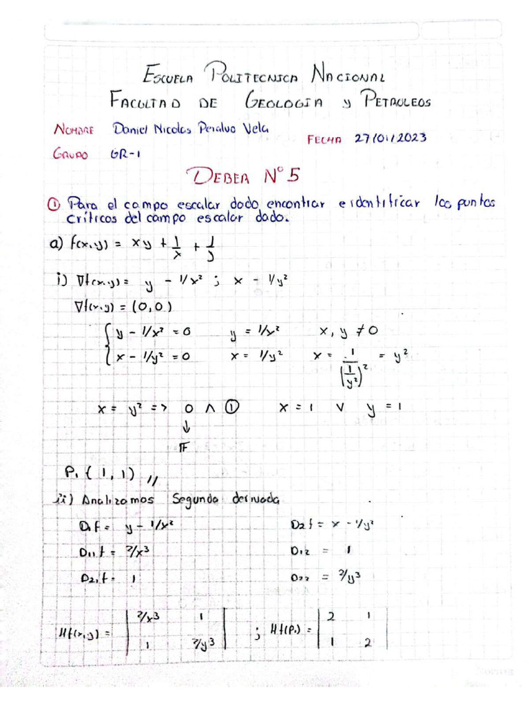 Deber 5 Vecto XD | PDF