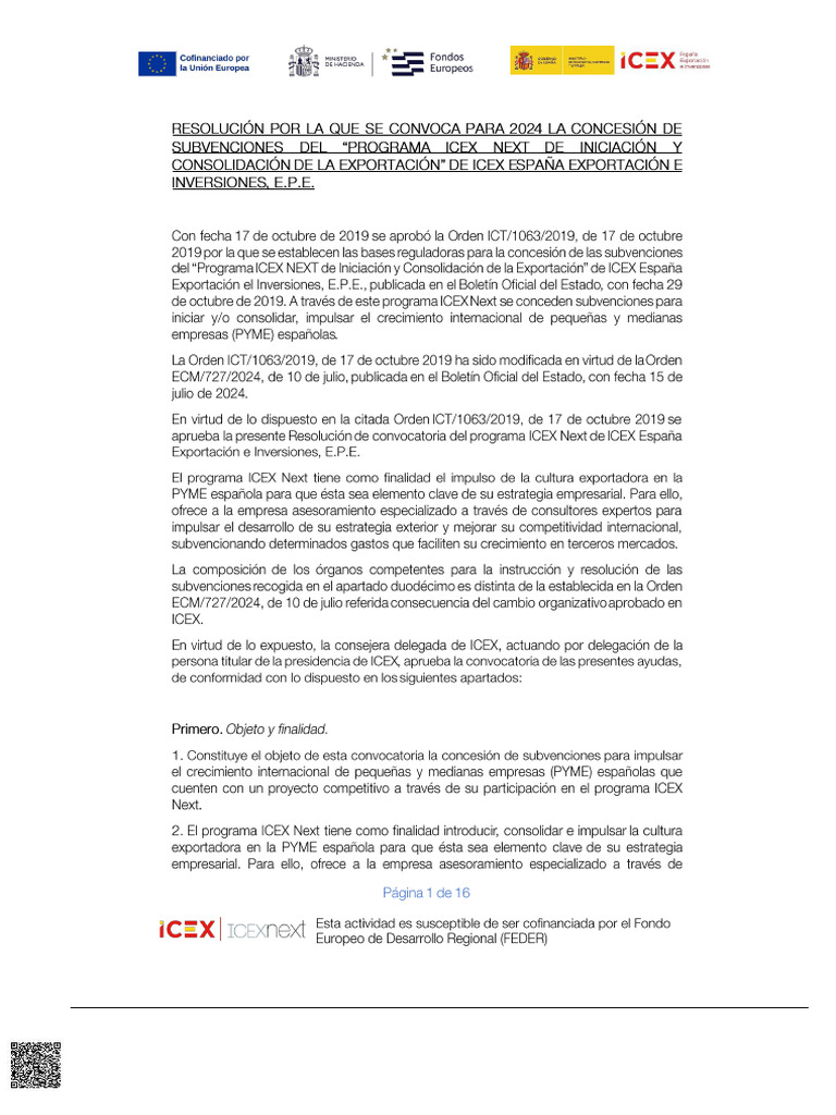 Icex Next 2024 | PDF