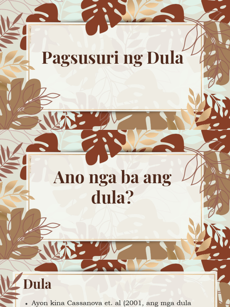 Q2 - Aralin 2 - Pagsusuri NG Dula | PDF