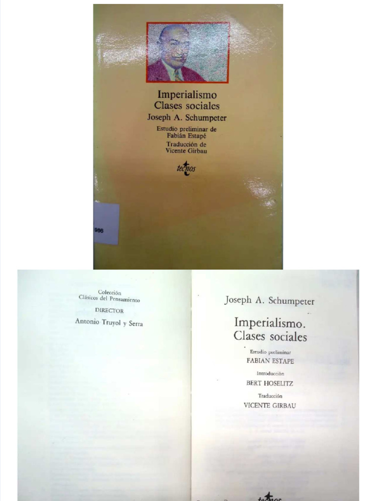 PDF Imperialismo Clases Sociales Joseph A Schumpeter - Compress | PDF
