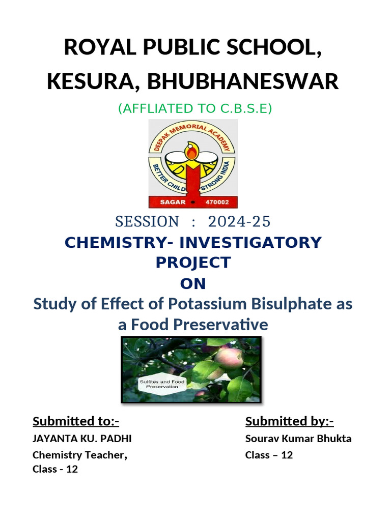 MY PROJECT ORG | PDF | Food Processing | Food Preservation