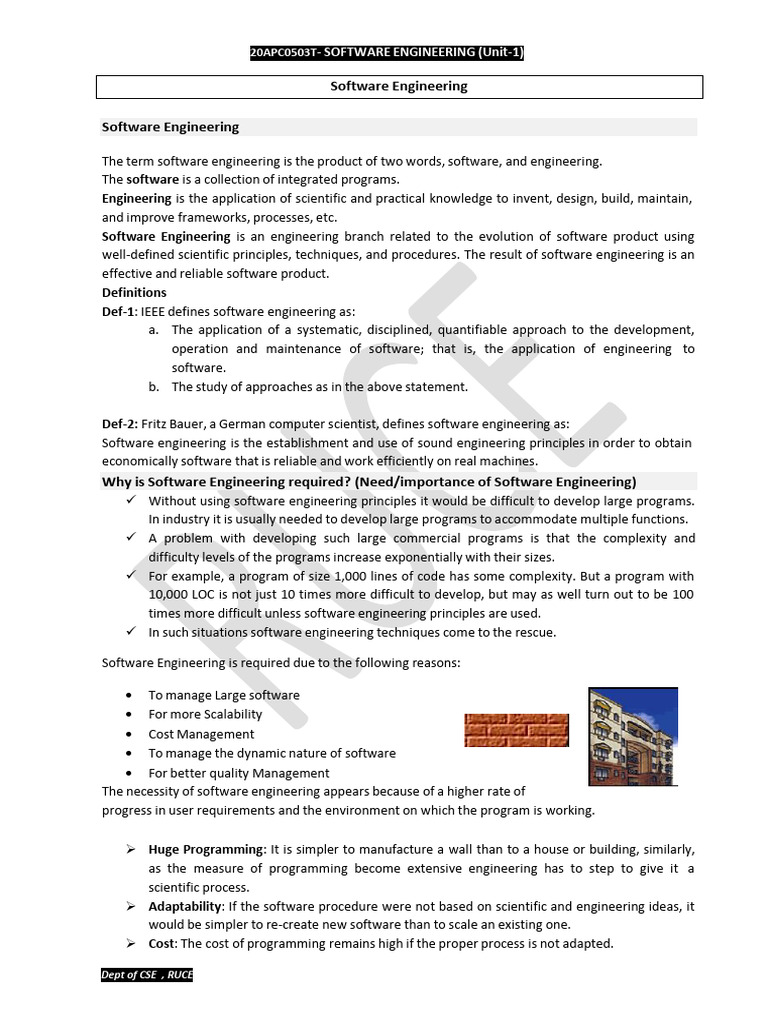 SE Unit 1 | PDF | Scrum (Software Development) | Agile Software Development