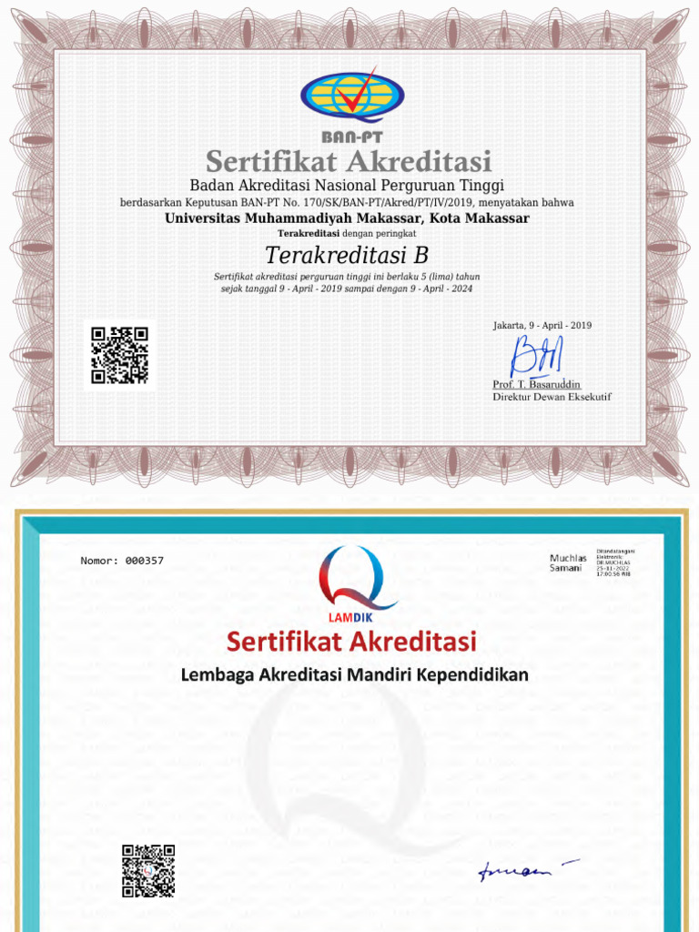 Akreditasi Kampus, Akreditasi Program Studi, Forlap Dikti | PDF