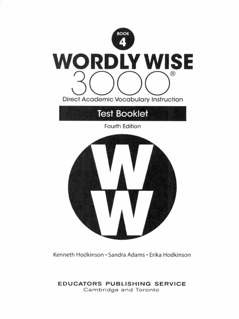 Book 4 Test Booklet | PDF