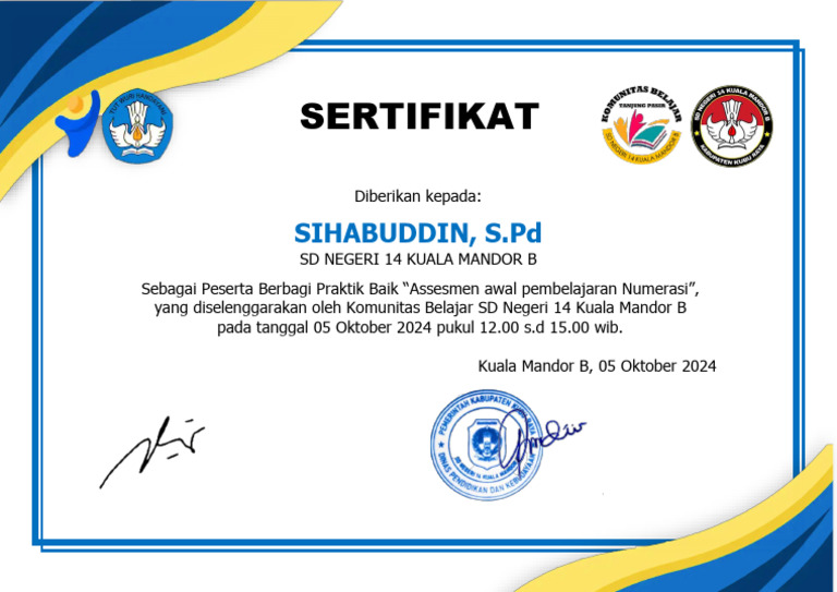 Sertifikat Keg 3 | PDF