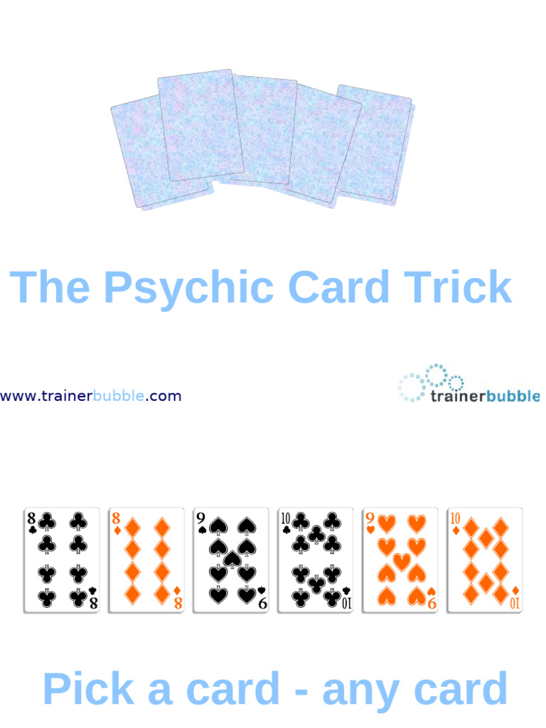Psychic Card Trick PowerPoint Gamettt | PDF | Home & Garden