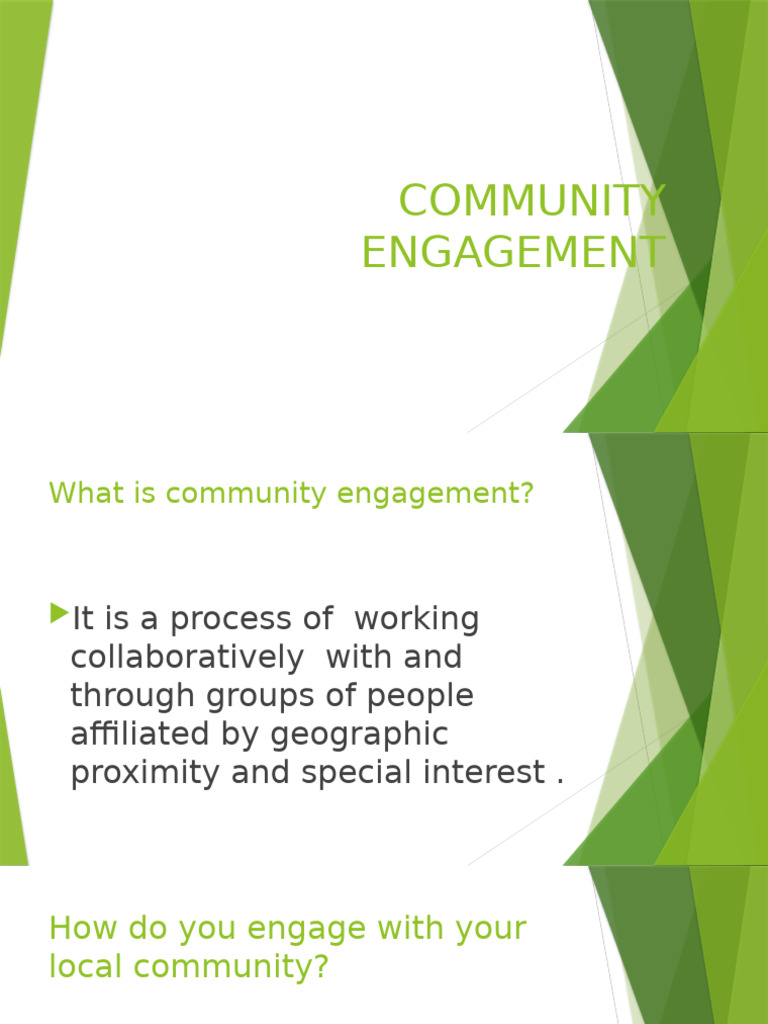 Community Engagement | PDF