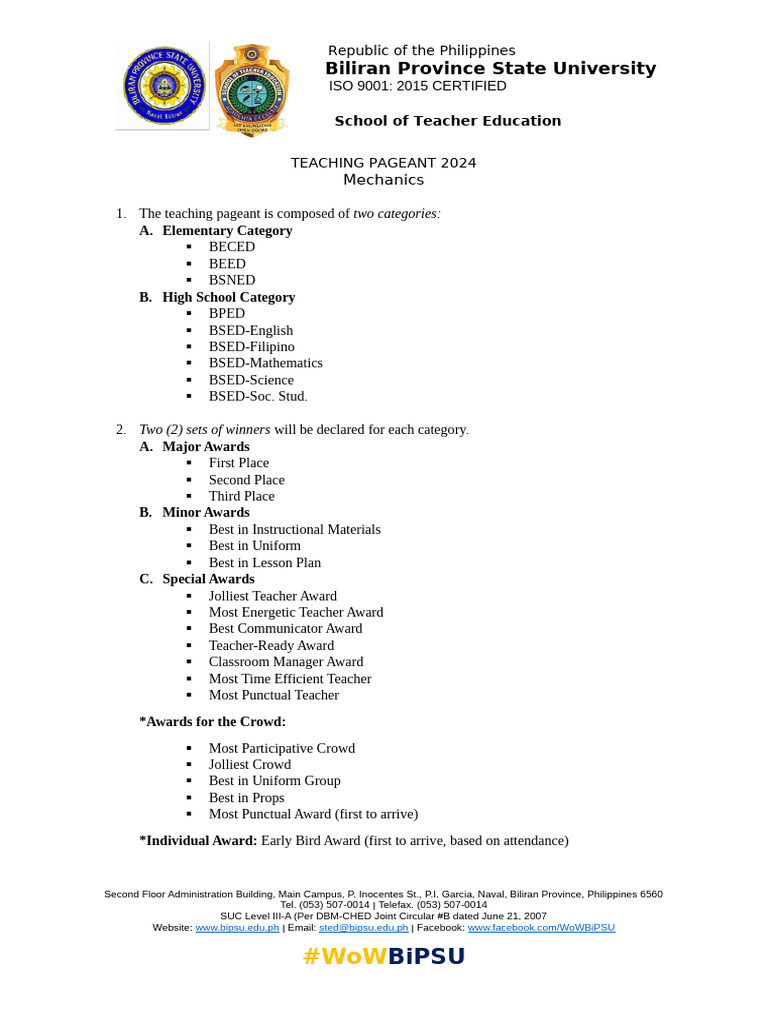 Teaching Pageant Mechanics | PDF | Behavior Modification | Teaching