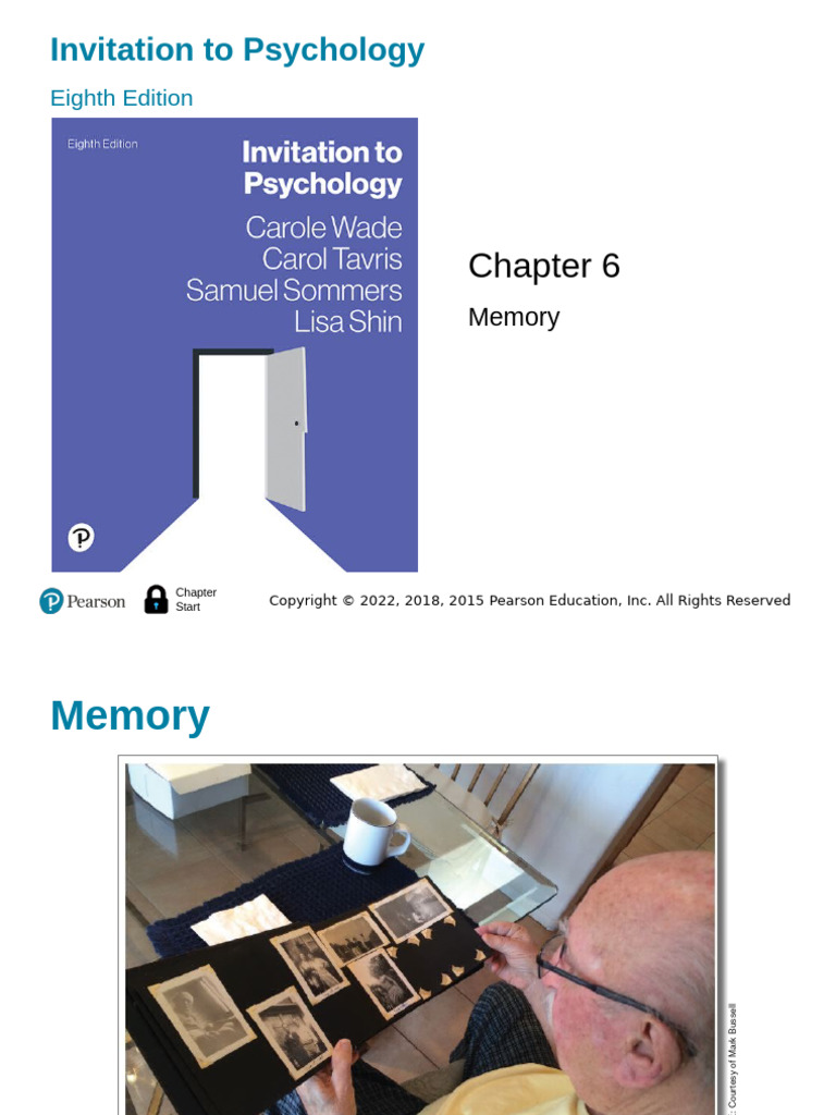 Wade8e CH06 LecturePPT Accessible | PDF | Memory | Recall (Memory)